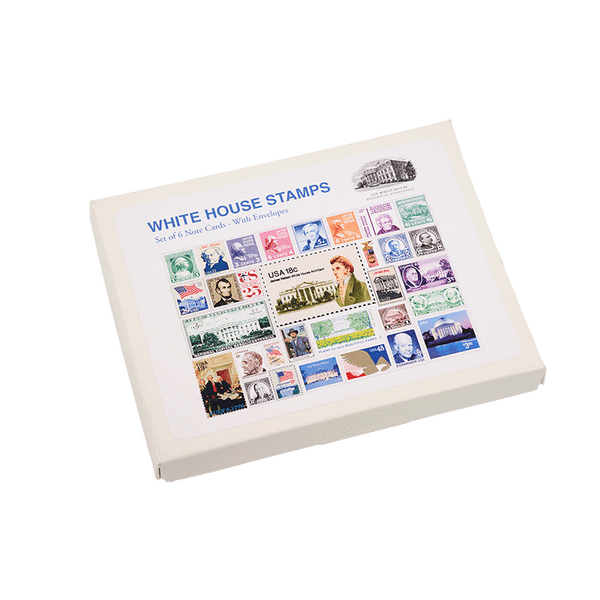 USPS Stamp Collage Set of 6 Notecards – White House Historical Association