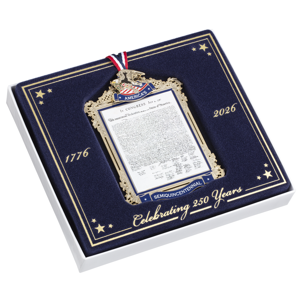 Official Commemorative Ornament of America’s 250th Anniversary – White ...