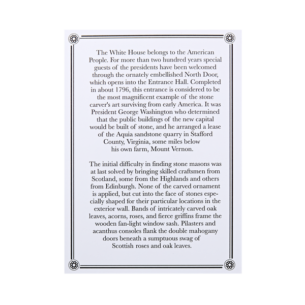 The Magnificent Door to the White House Bookmark in Gold – White House ...